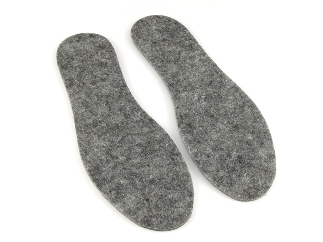 Natural Wool Shoe Felt Insoles Universal Size Inserts Warm Boots ...