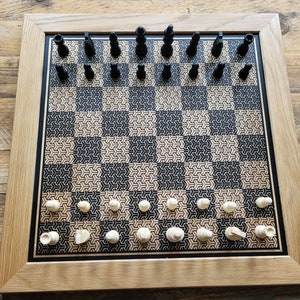 Geometric Chessboard - Modern Chess Board - Unique - Handmade - Etsy
