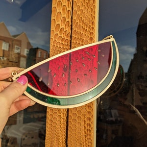 Watermelon Sun Catcher Window Hanging Laser Cut Stained Glass Acrylic ...
