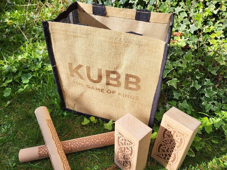 Deluxe Kubb Set Hardwood Viking Chess Luxury Lawn Game - Etsy