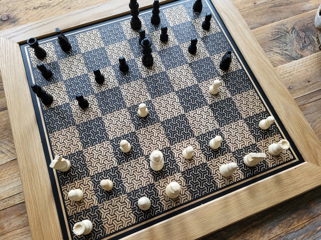 Geometric Chessboard - Modern Chess Board - Unique - Handmade - Etsy