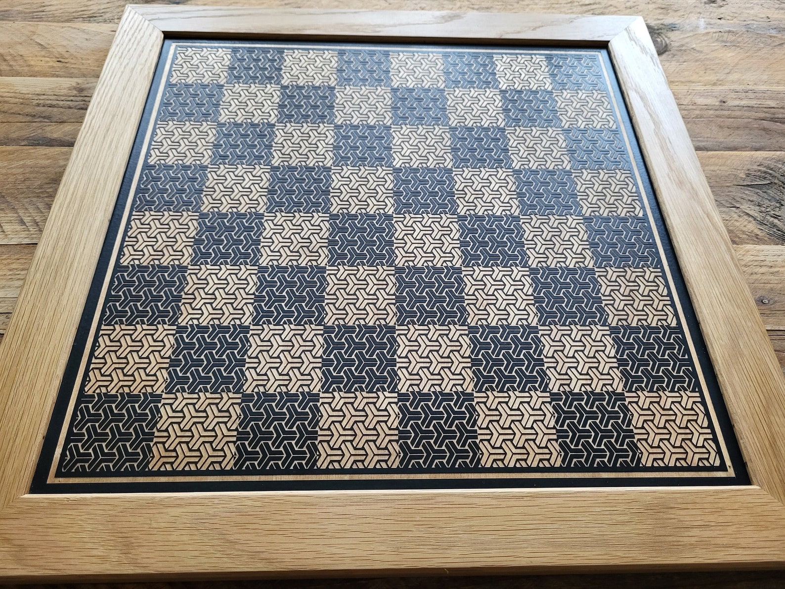 Geometric Chessboard - Modern Chess Board - Unique - Handmade - Etsy