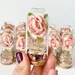 10 Pcs Peach Wedding Favors for Guests, Rose Dome Favors, Personalized ...