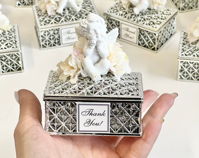 10 Pcs Baptism Favors, Christening Favors, Favors Boxes, Angel Favors ...