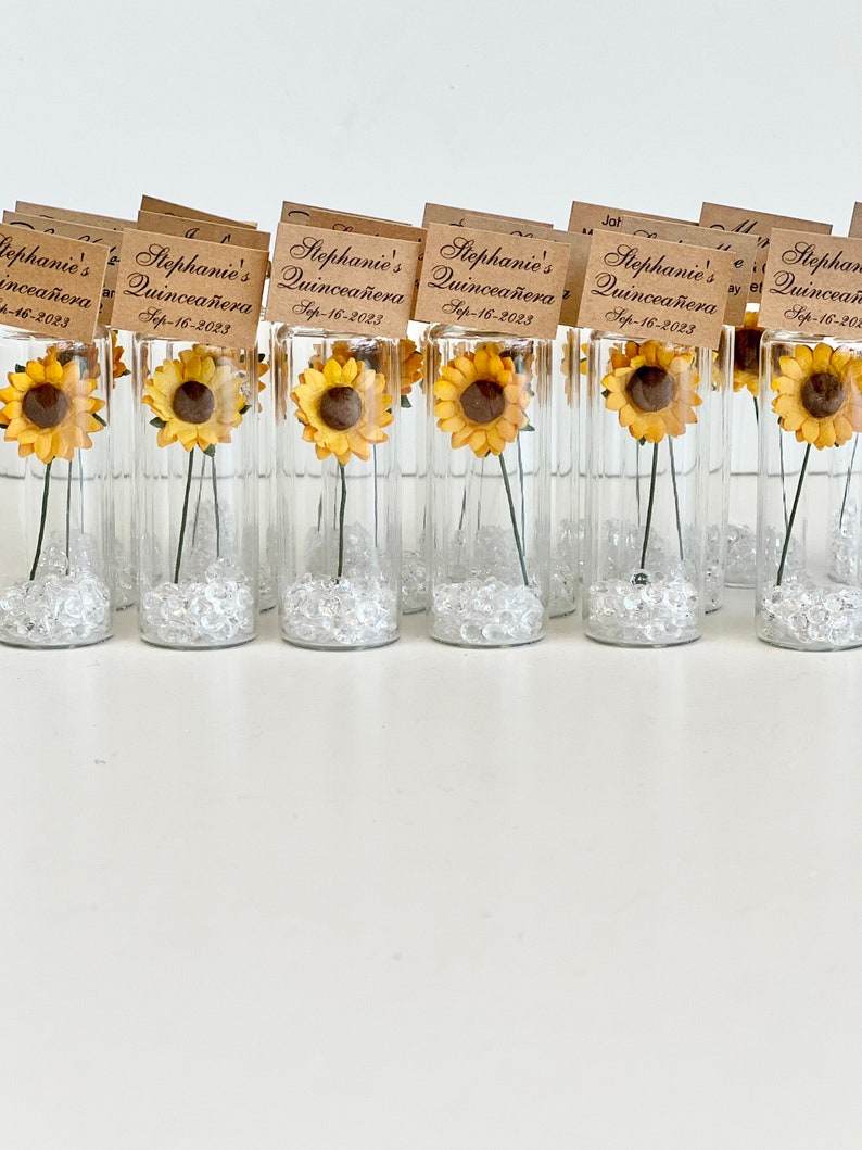 Sunflower Wedding Favors for Guests, Custom Party Favors, Personalized ...