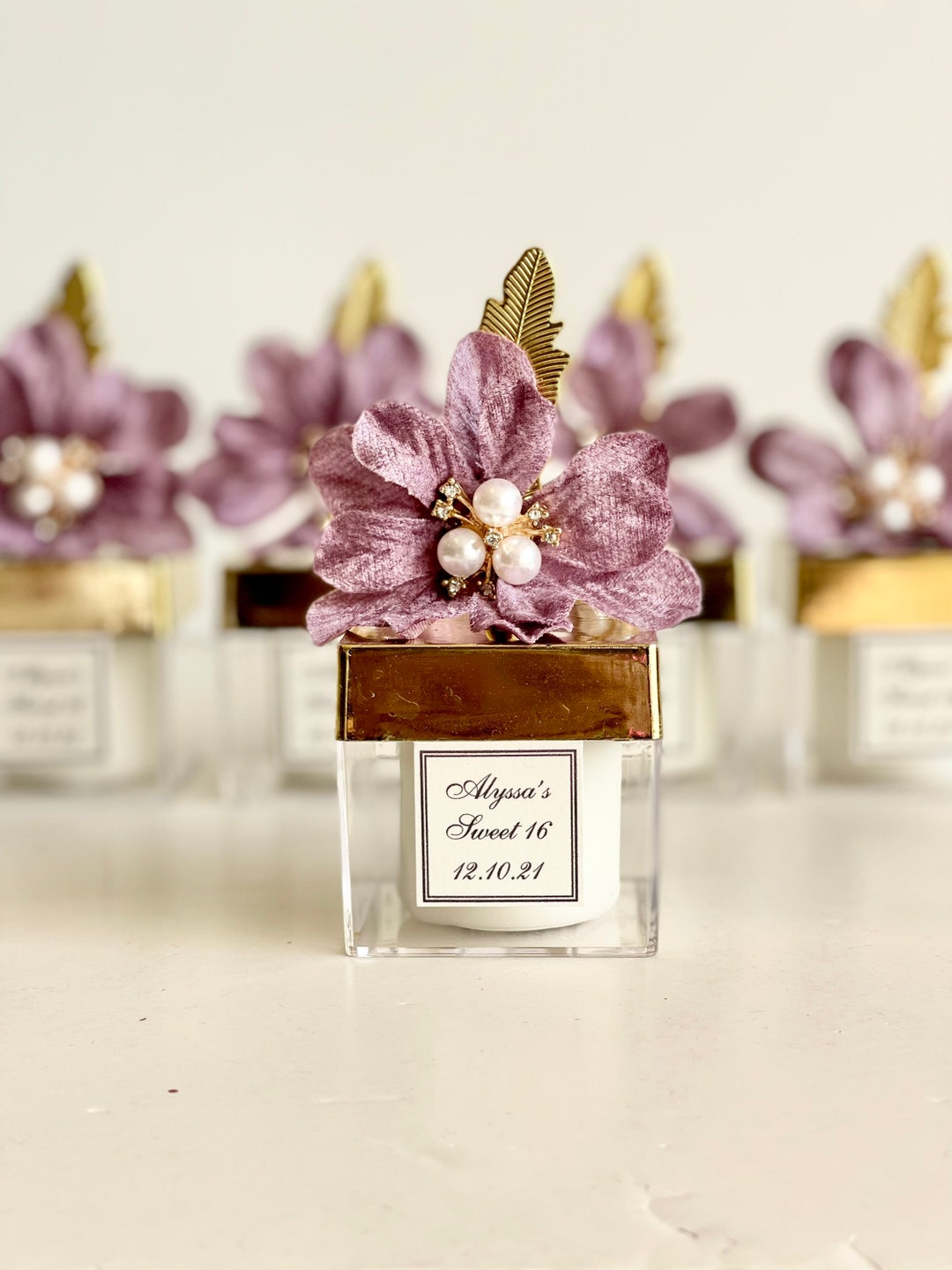 5 Pcs Lilac Favors Boxes, Favors, Wedding Favors, Wedding Favors for ...