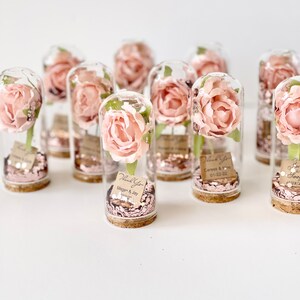10 Pcs Peach Wedding Favors for Guests, Rose Dome Favors, Personalized ...