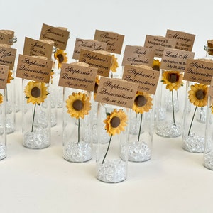 Sunflower Wedding Favors for Guests, Custom Party Favors, Personalized ...