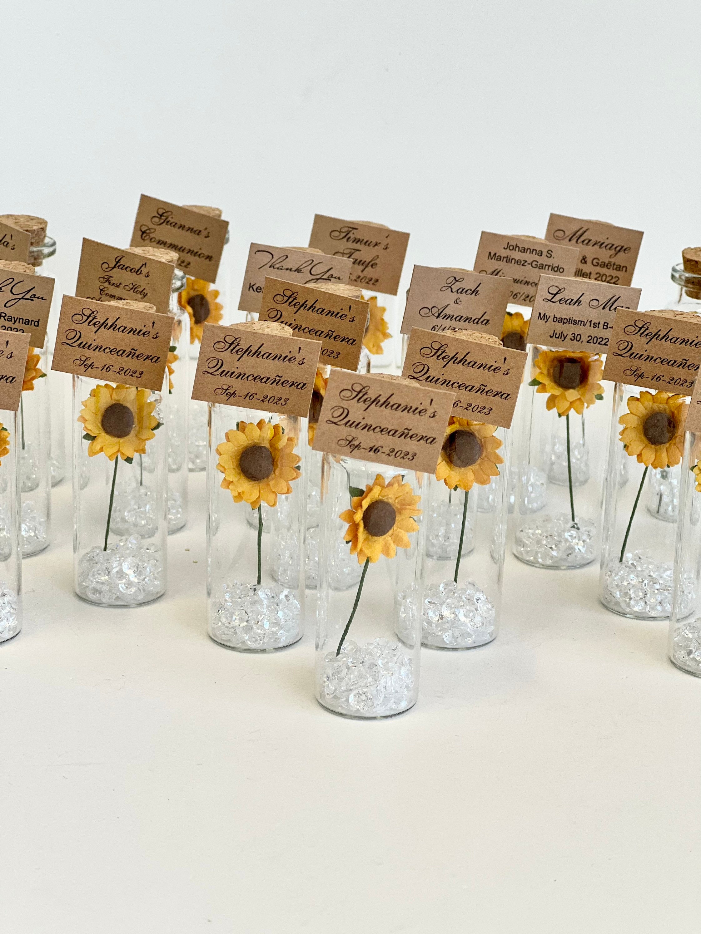 Sunflower Wedding Favors for Guests, Custom Party Favors, Personalized ...