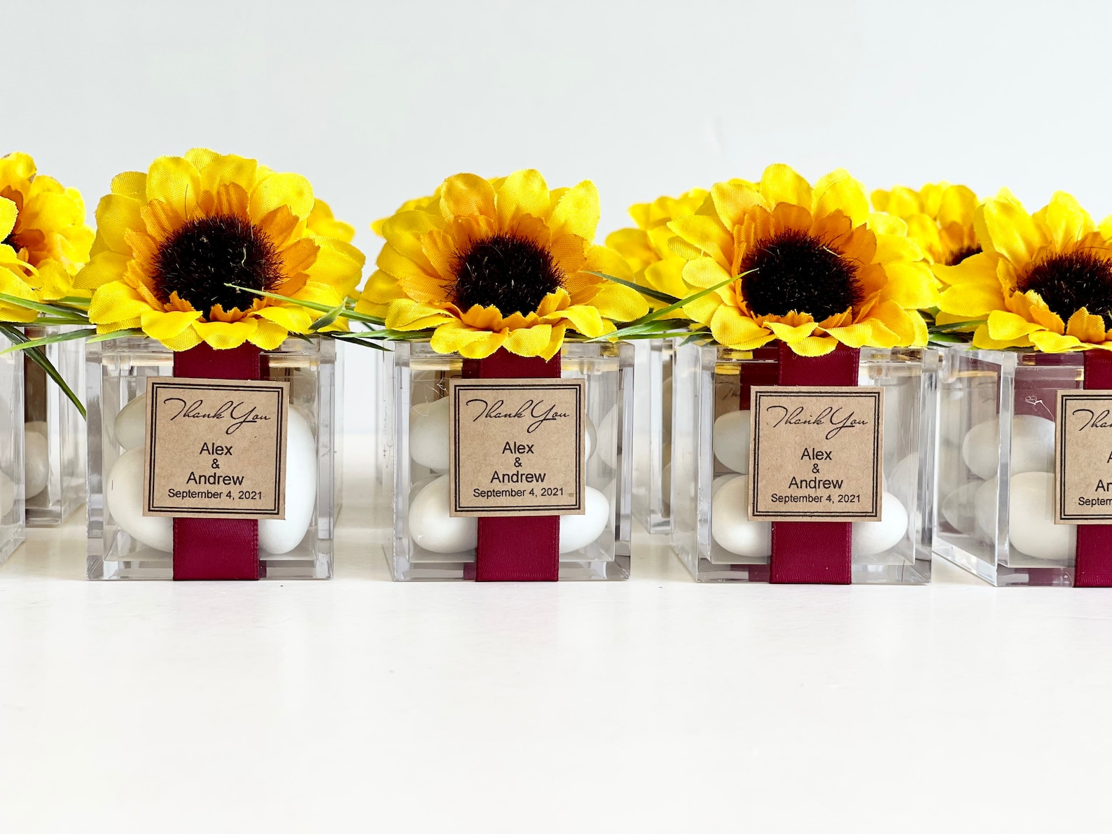5pcs Sunflower Favors, Wedding Favors, Favors, Favors Boxes, Wedding ...