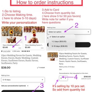 10pcs Wedding Favors for Guests, Wedding Favors, Favors, Rustic Wedding ...