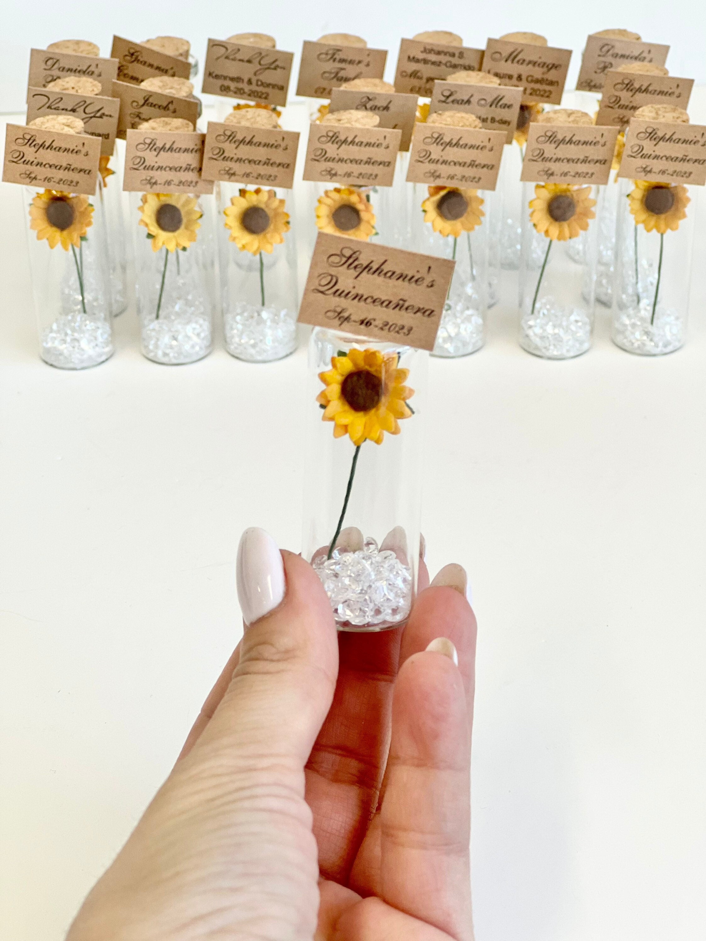 Sunflower Wedding Favors for Guests, Custom Party Favors, Personalized ...