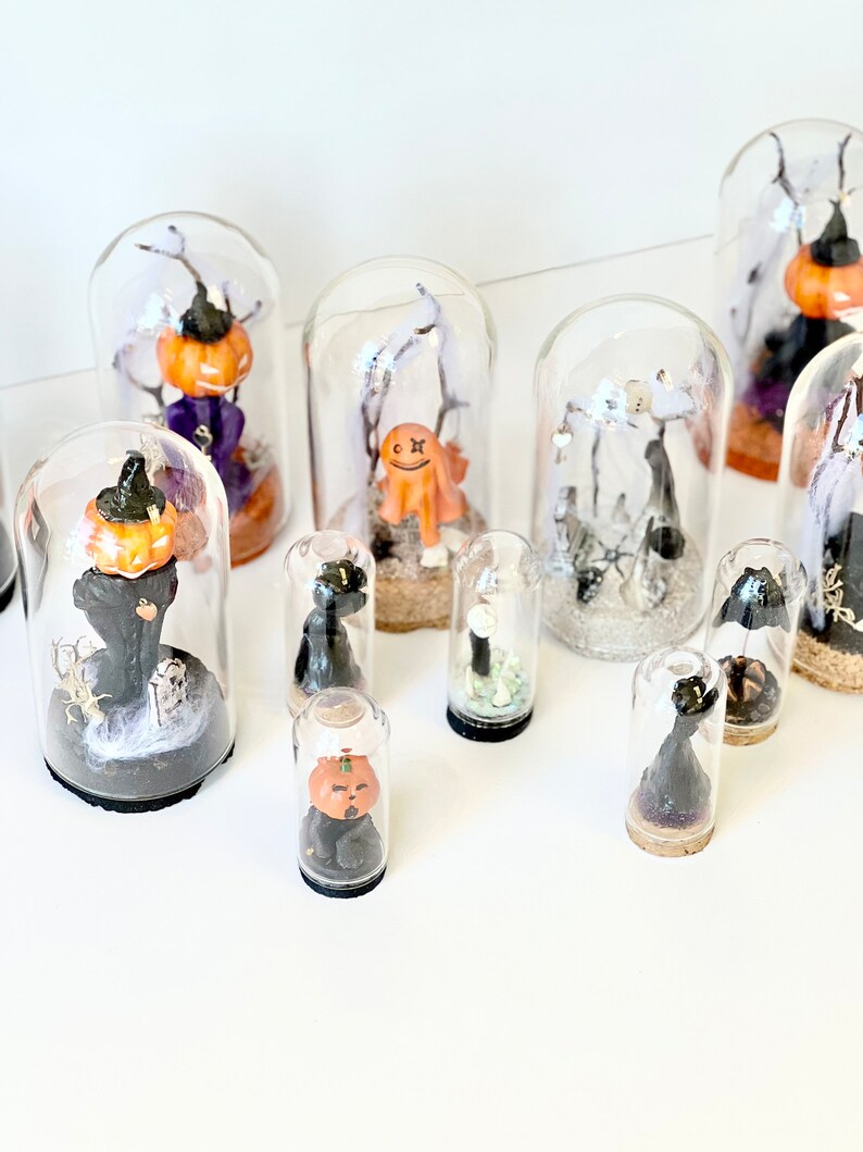 Small Halloween Table Decor, Halloween Decor, Halloween Dome Jar ...