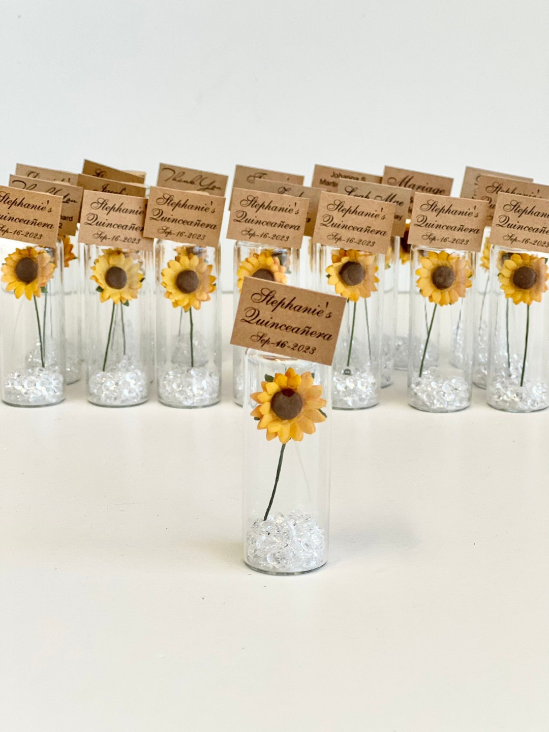 Sunflower Wedding Favors for Guests, Custom Party Favors, Personalized ...