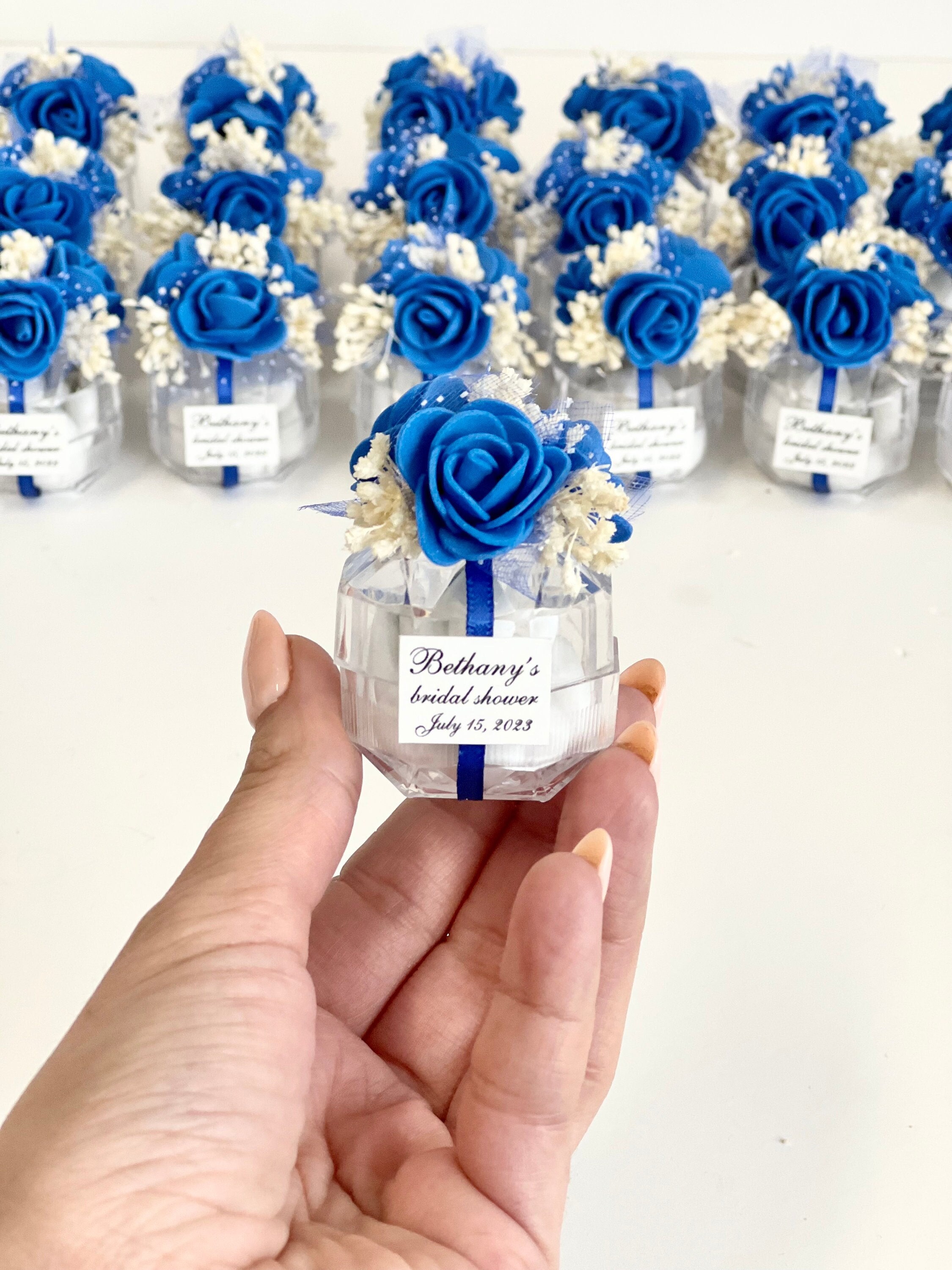 Blue Party Favors And Centerpieces