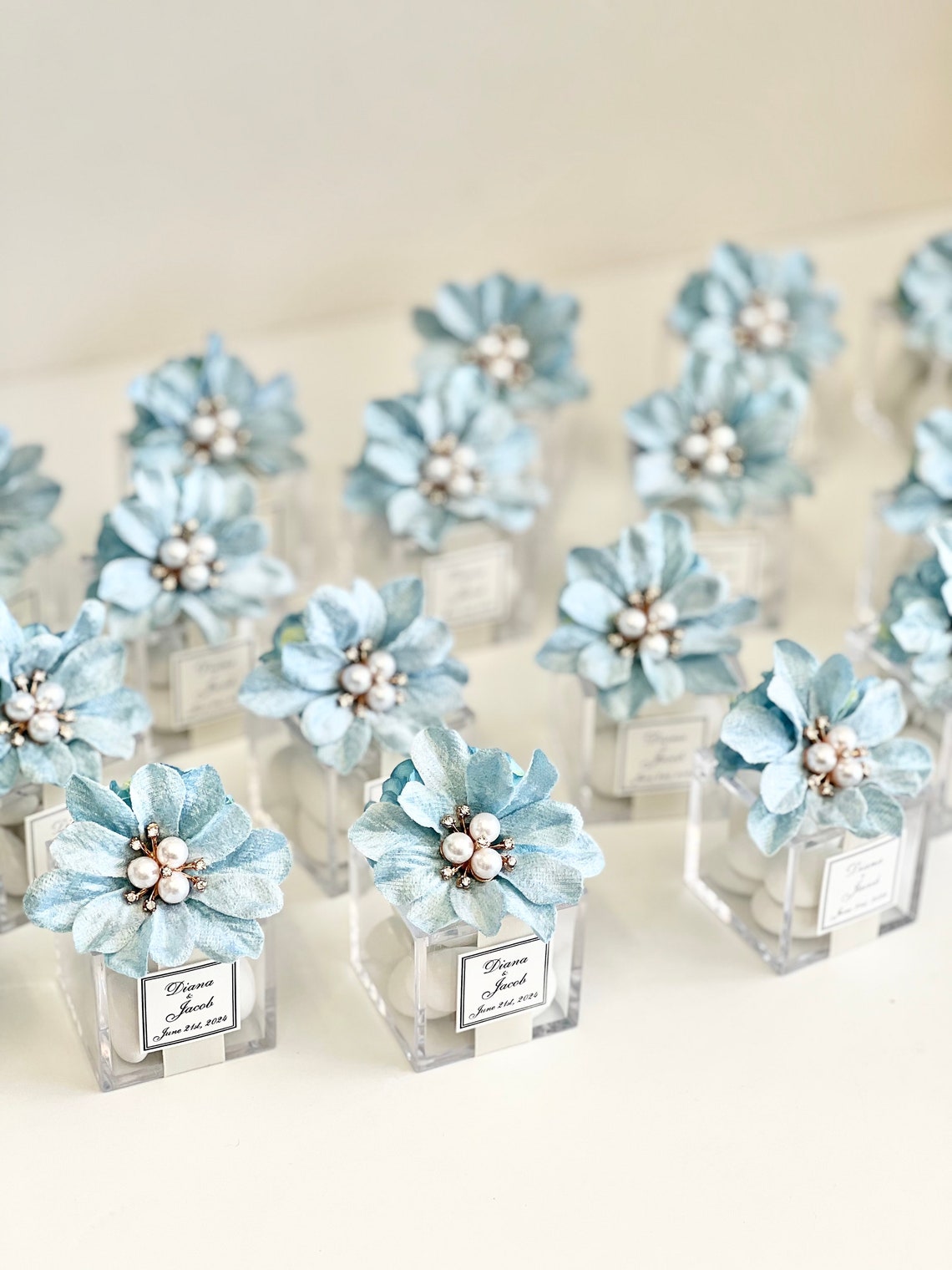 5 Pcs Wedding Favors for Guests, Personalized Favors Boxes, Party ...