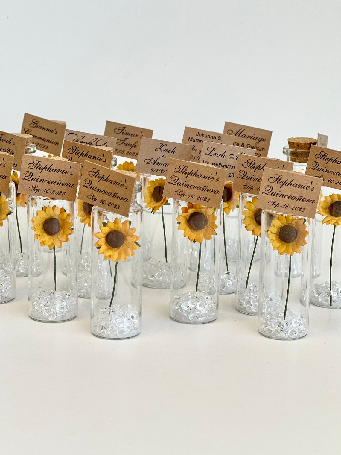 Sunflower Wedding Favors for Guests, Custom Party Favors, Personalized ...