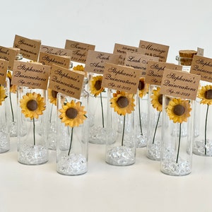 Sunflower Wedding Favors for Guests, Custom Party Favors, Personalized ...