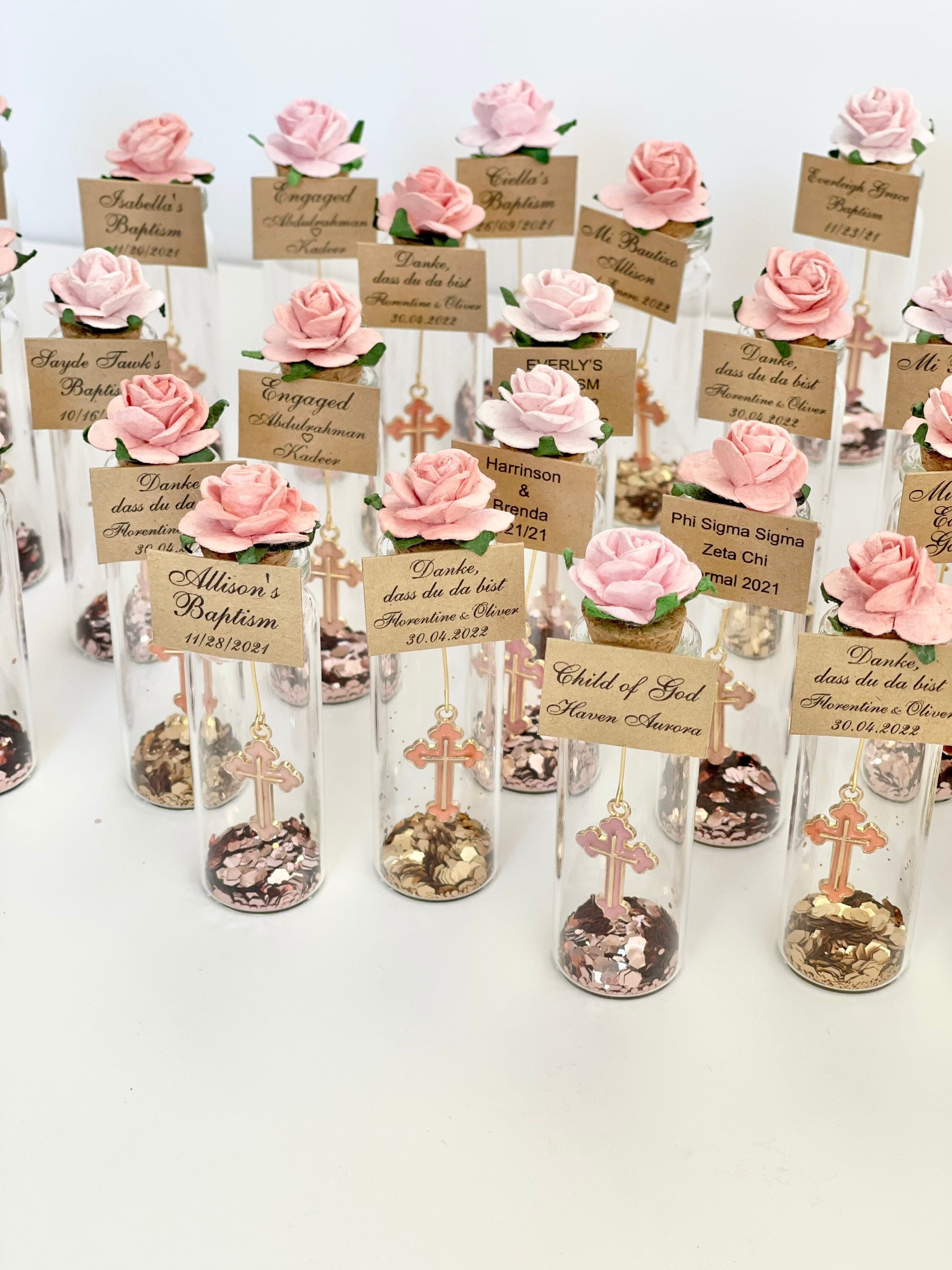 Bulk Baptism Favors for Guests, Cross Favors, Personalized Baptism Gift ...