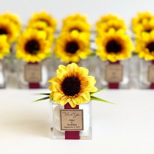 5pcs Sunflower Favors, Wedding Favors, Favors, Favors Boxes, Wedding ...