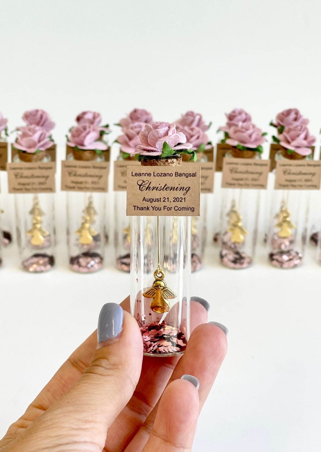 Bulk Baptism Favors, Angel Favors for Guests, Personalized Baptism Gift ...