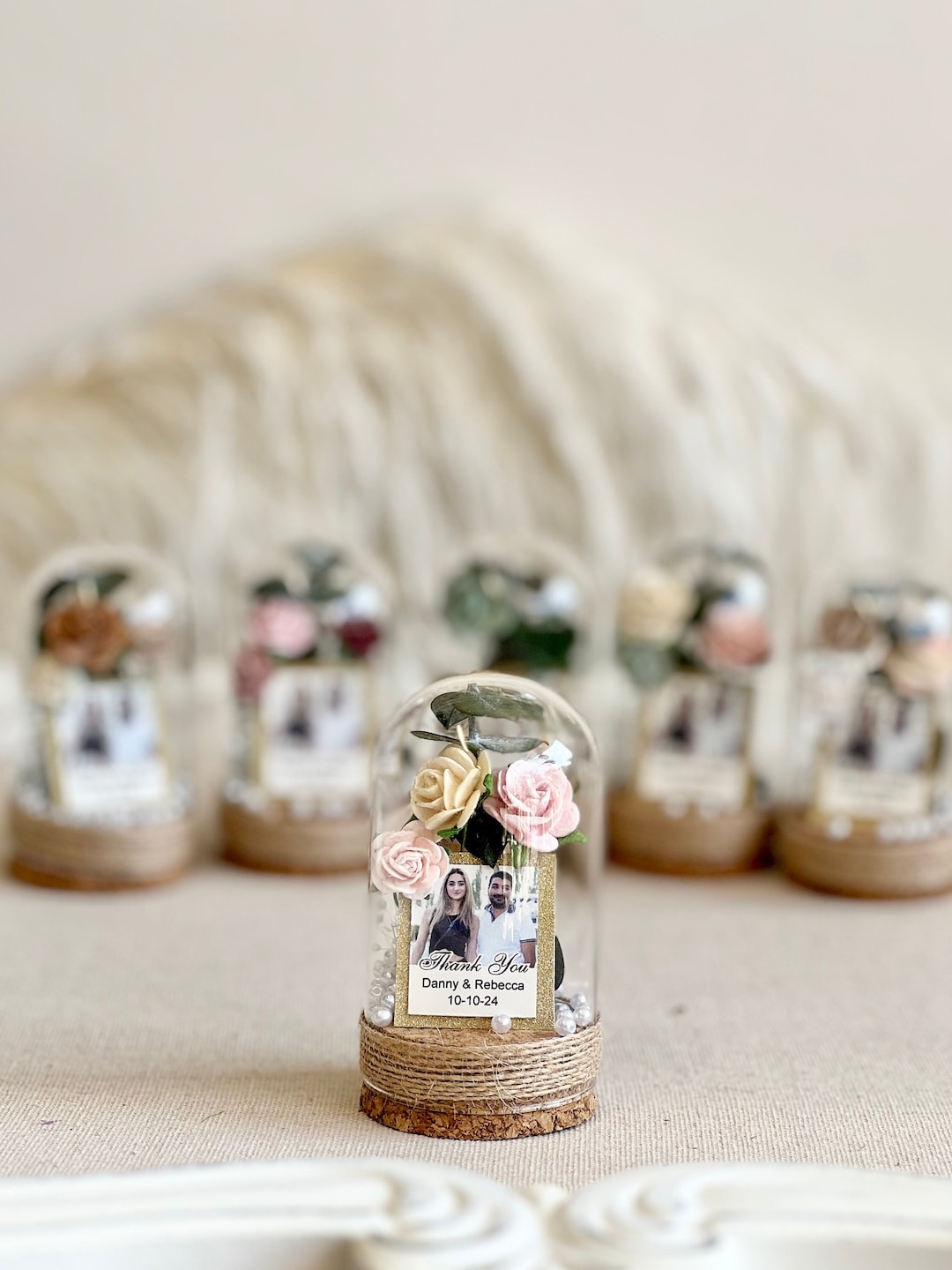 5 Pcs Custom Photo Favors, Wedding Favors for Guests, Party Gifts, Rose ...