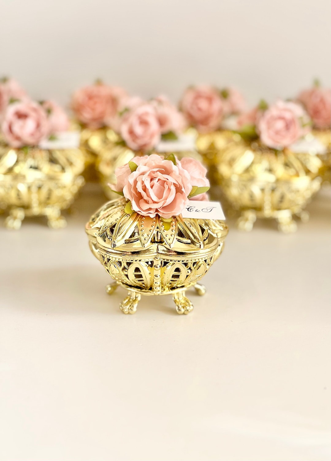 10 Pcs Blush Peach Wedding Favors for Guests, Party Favors Boxes ...