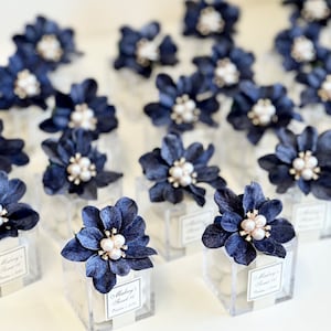 Navy Blue Wedding Favors Boxes, Elegance Wedding Favors for Guests ...