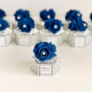 10 Pcs Royal Blue Wedding Favors Boxes for Guests, Engagement Party ...