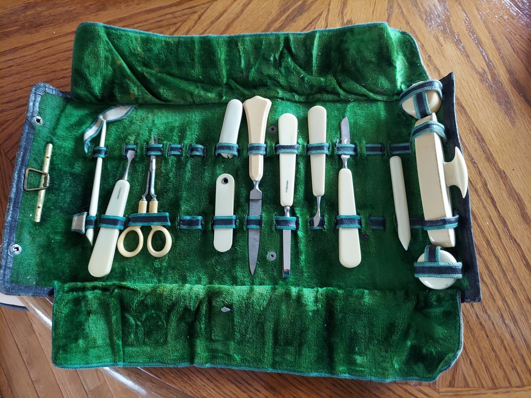 Antique Grooming Kit, Antique Valet, Mens Grooming Kit, Vintage ...