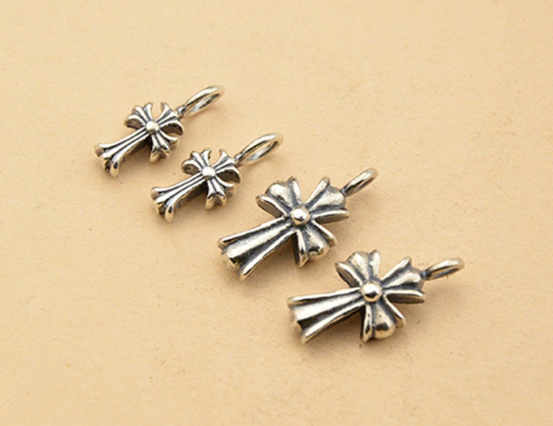 Thai Sterling Silver Cross Pendant / Dangle 2 Sizes to Choose - Etsy