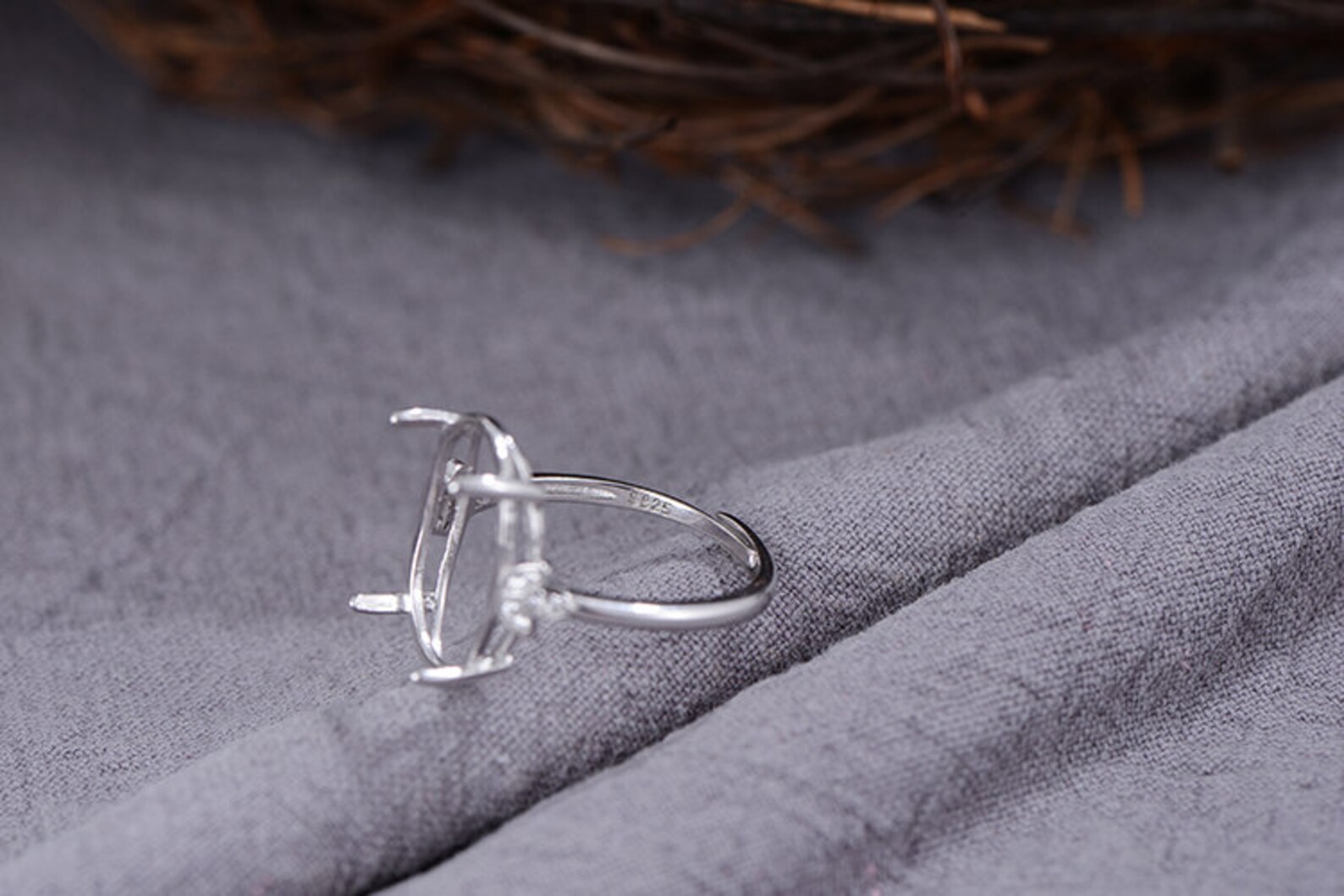 Ring Blank 13x18mm Oval Blank Adjustable Ring Setting - Etsy