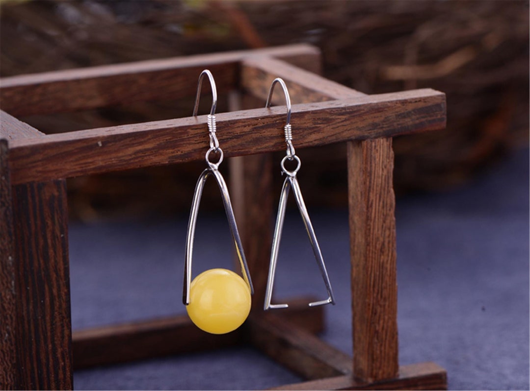 Sterling Silver Earring Settings for 8-13mm Round Beads White Gold ...