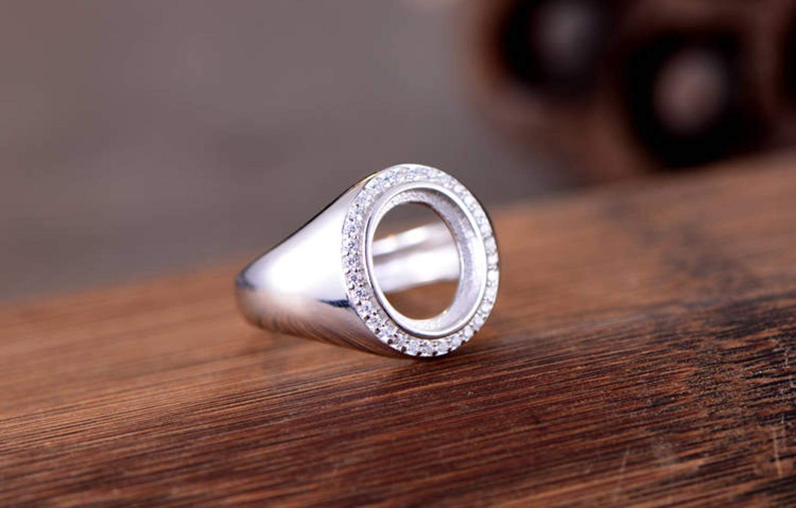 Ring Blank 10x12mm Oval Blank Adjustable Ring Setting - Etsy