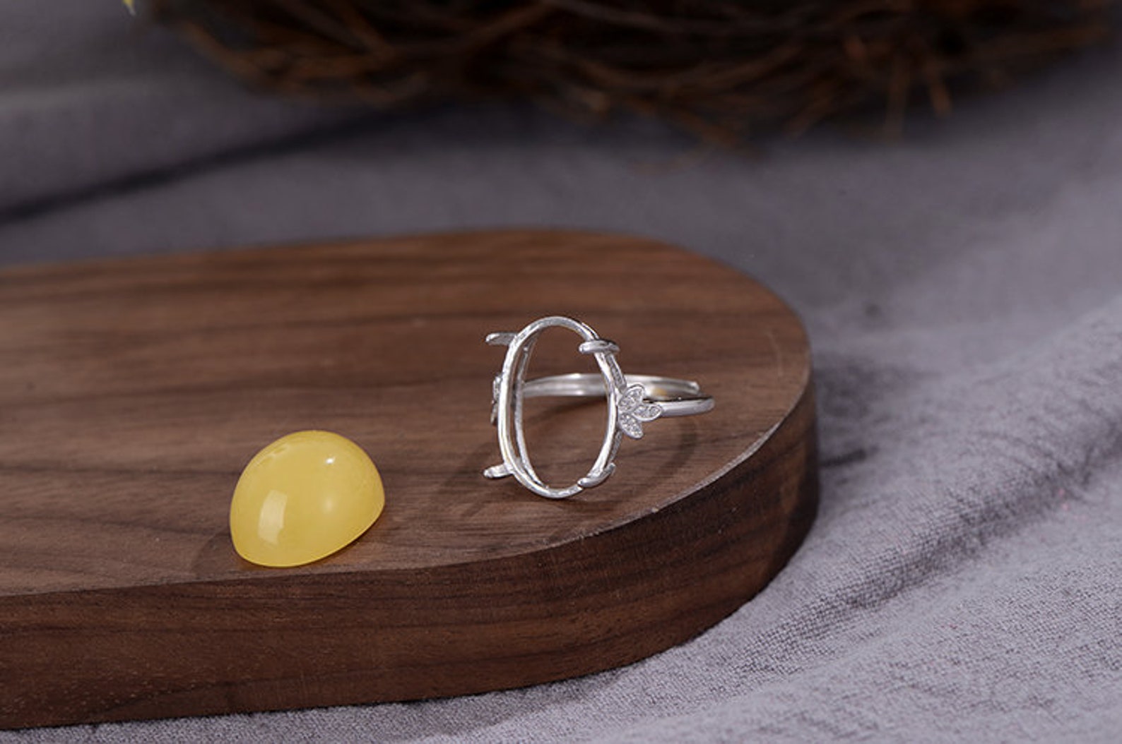 Ring Blank 13x18mm Oval Blank Adjustable Ring Setting - Etsy