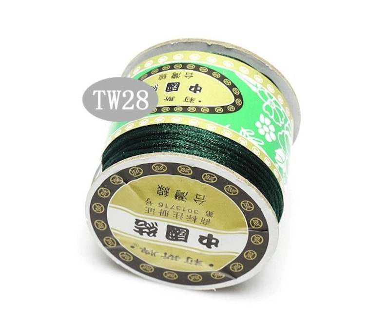 3 Rolls 1.5mm Thick Satin Cord / Silk Thread Nylon Cord for | Etsy