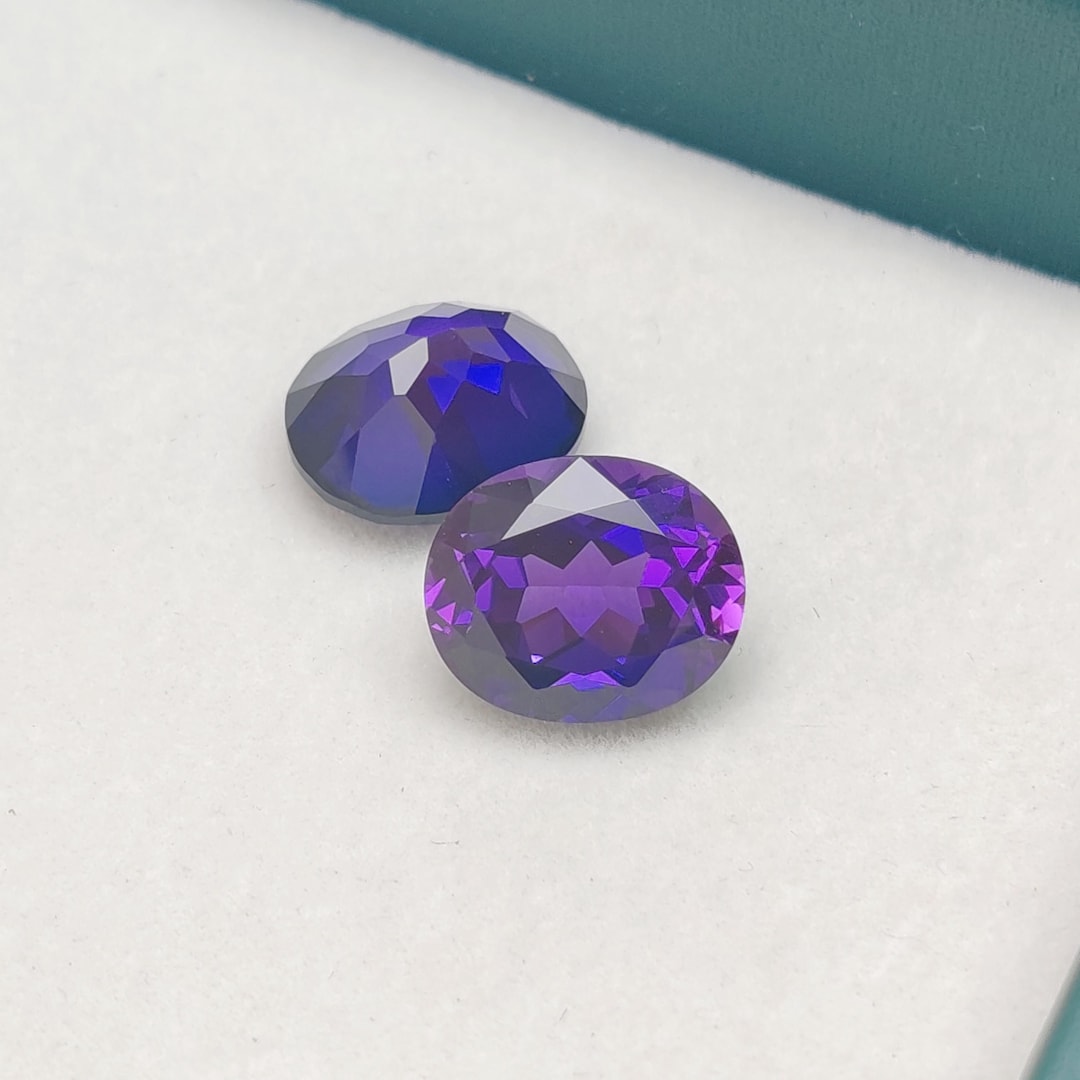 Oval Cut Lab Grown Purple Sapphire Mohs Scale 9 SA68L - Etsy