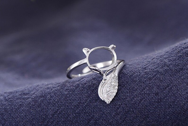 Ring Blank 8x10mm Oval Blank Adjustable Ring Setting - Etsy