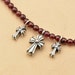 Thai Sterling Silver Cross Pendant / Dangle 2 Sizes to Choose - Etsy