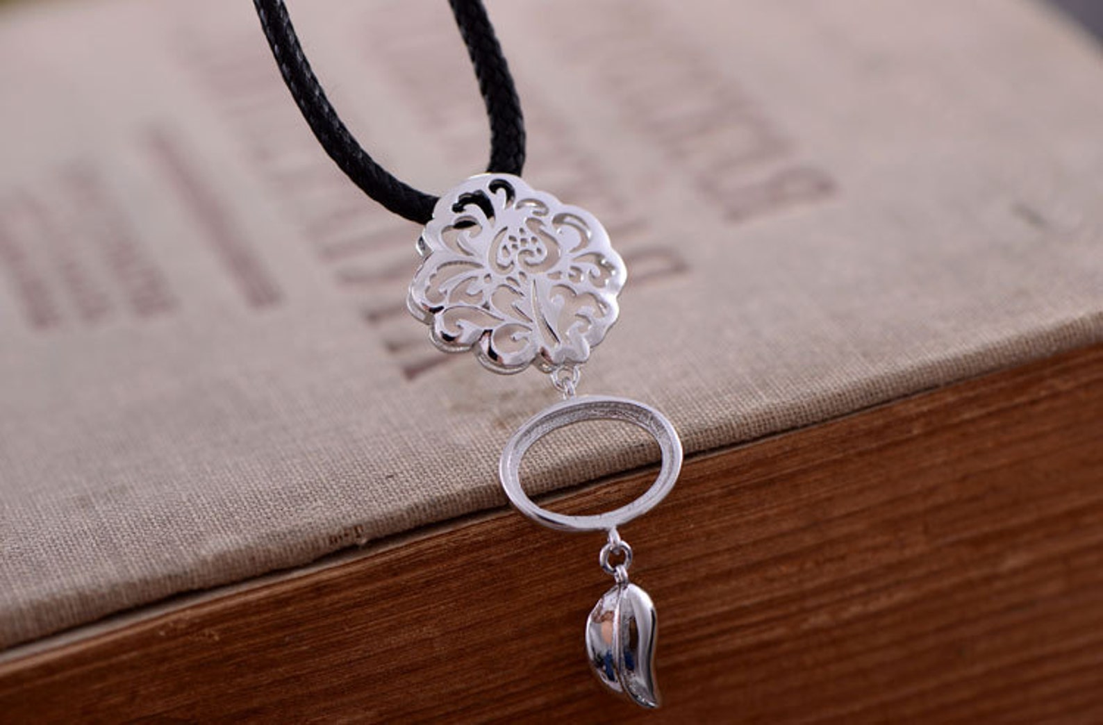 Pendant Blank 10x14mm Oval Blank Long-lasting White Gold - Etsy