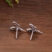Sterling Silver Earring Settings for 6-11mm Round Beads White Gold ...