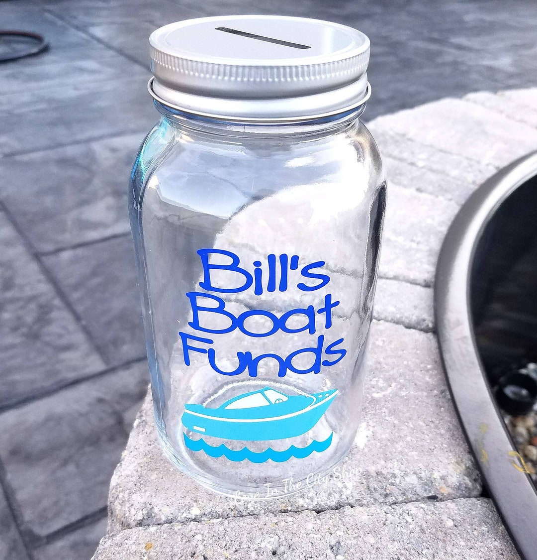 Personalized Boat Funds Savings Bank, Boat Savings, New Boat Fund ...