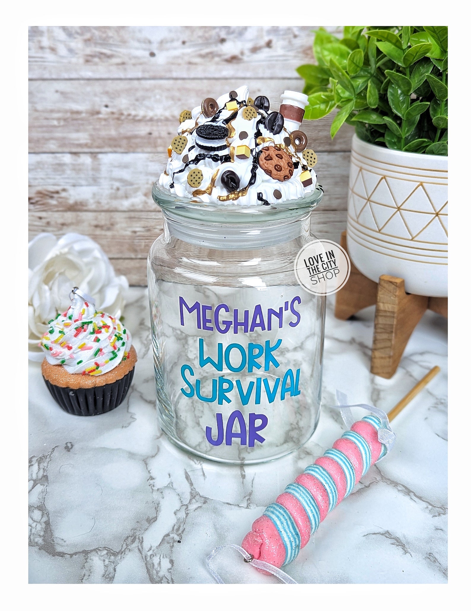 Custom Candy Jar, Work Candy Jar, Co-worker Gift, Sweets Jar, Treat Jar ...