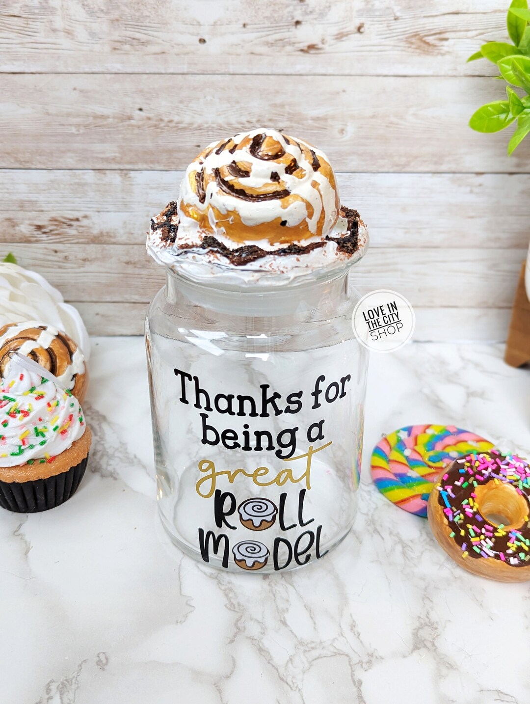 Teacher Candy Jar With Lid, Personalized Glass Candy Jar, Gift for Role ...