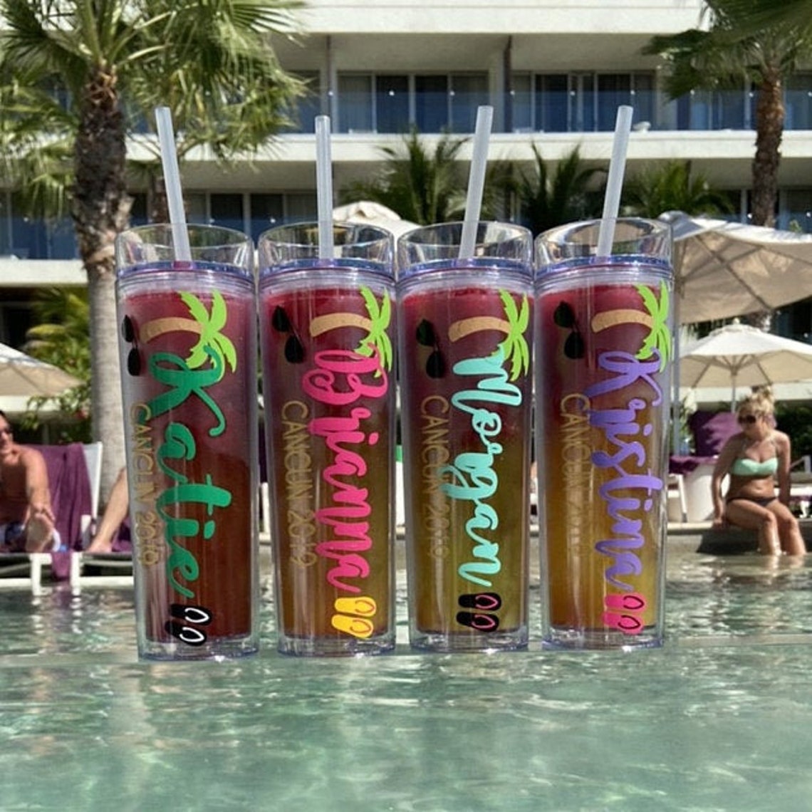 Summer Water Bottle Vacation Water Bottle Bachelorette Water - Etsy