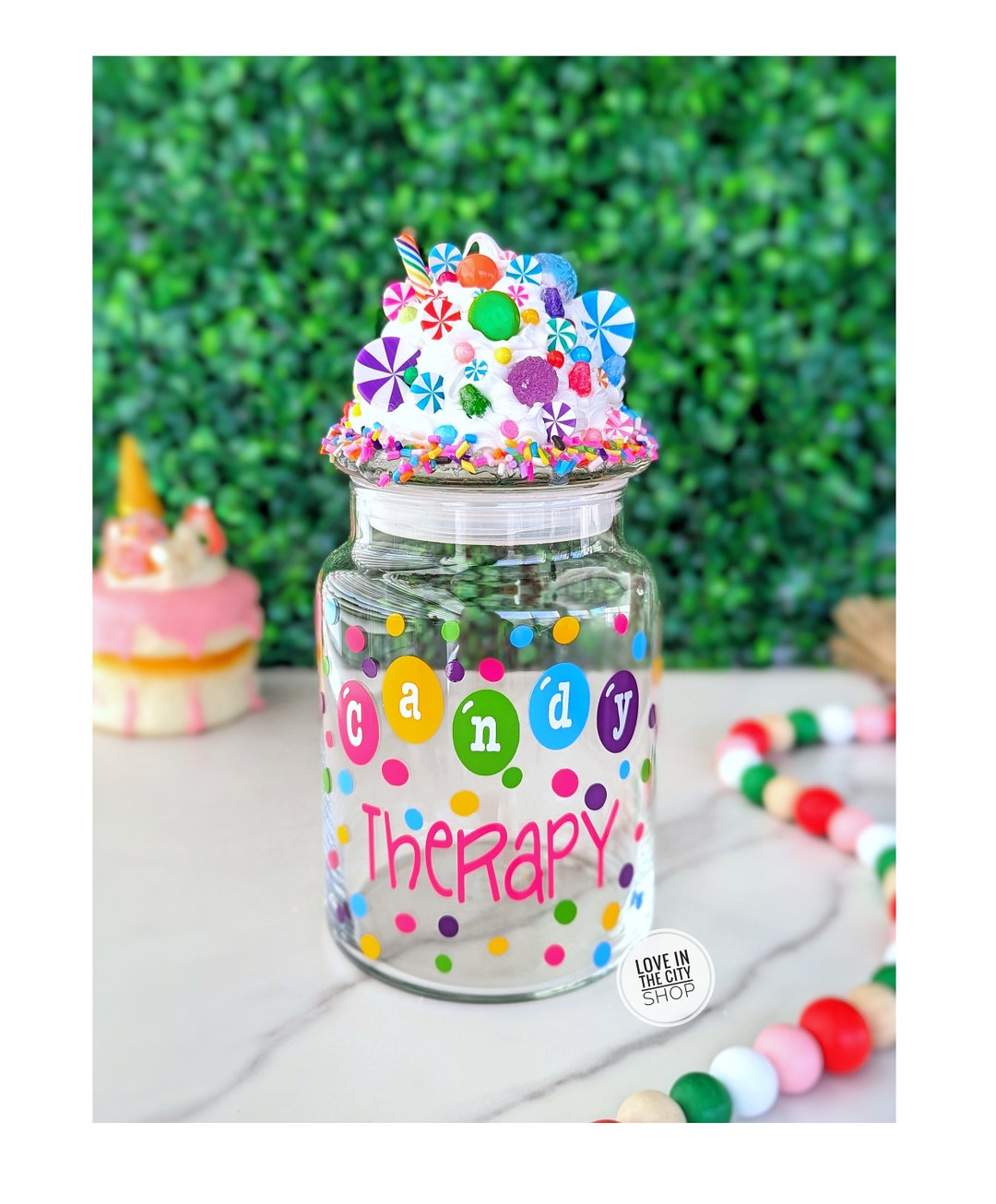 Funny Glass Candy Jar With Lid, Motivational Candy Jar, Therapist Gift ...