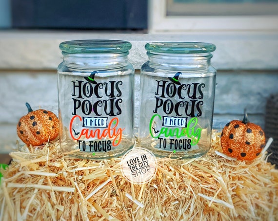 Halloween Candy Jar Halloween Candy Bowl Fall Candy Jar | Etsy