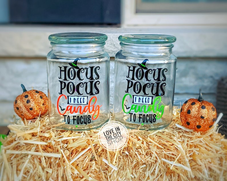 Halloween Candy Jar, Halloween Candy Bowl, Fall Candy Jar, Fall Candy ...