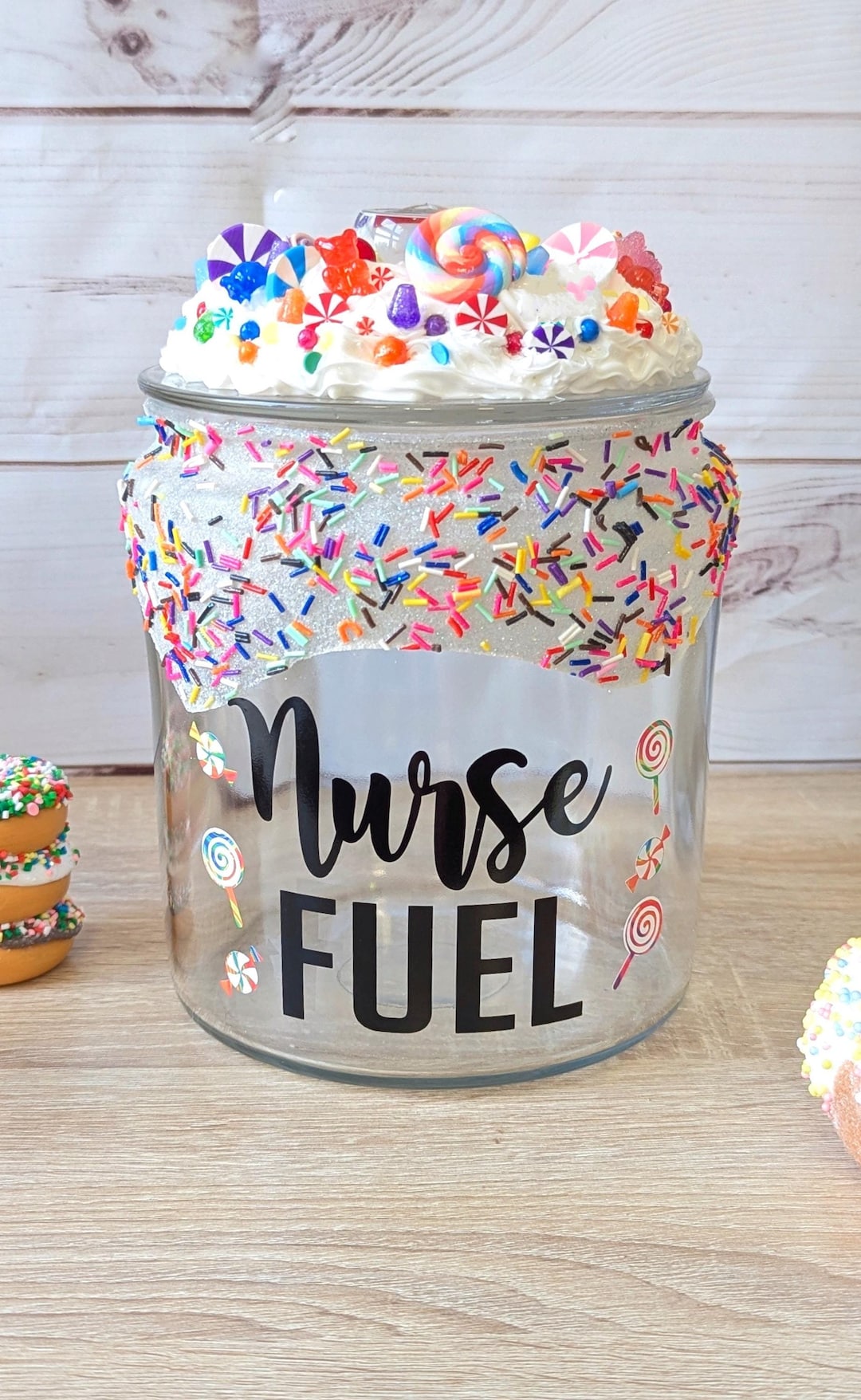 Nurse Fuel Candy Jar With Lid, Chocolate Gift for Nursing Student, RN ...