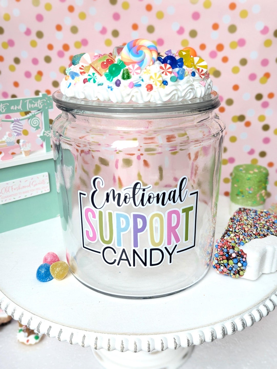 Funny Office Candy Jar With Lid, Therapy Gift for Friend, Emotional ...